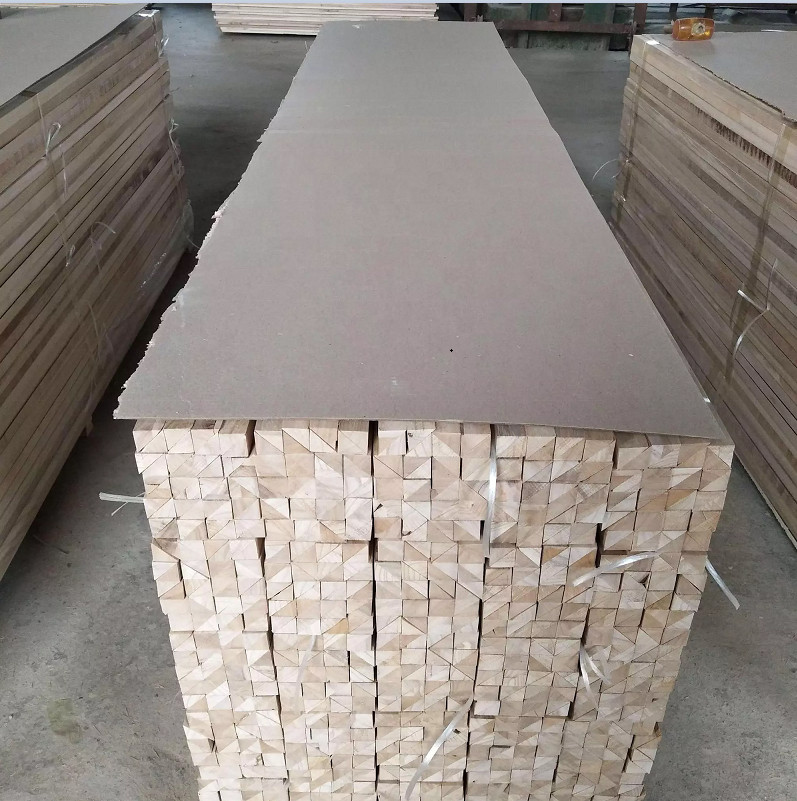 Building Construction Paulownia Triangle Chamfer Timber Strip